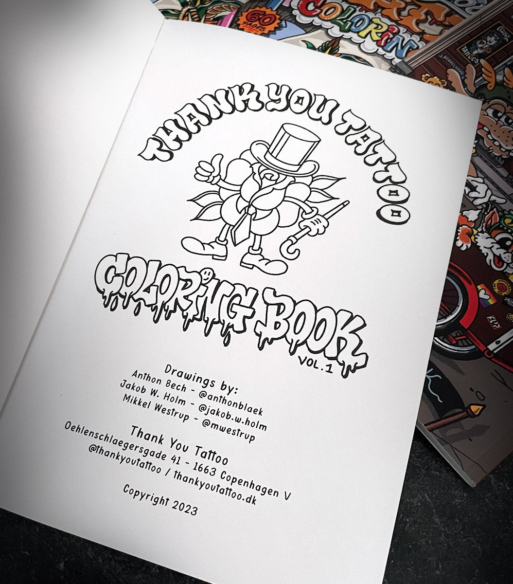Thank You Tattoo Coloring Book Vol.1 – Paradise404